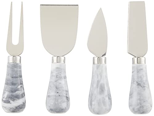 Prodyne KM-4-W Froma Knives Cheese Knife, Set of 4, White