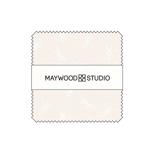 Solitaire Whites Charm Pack 42 5-inch Squares Maywood Studio