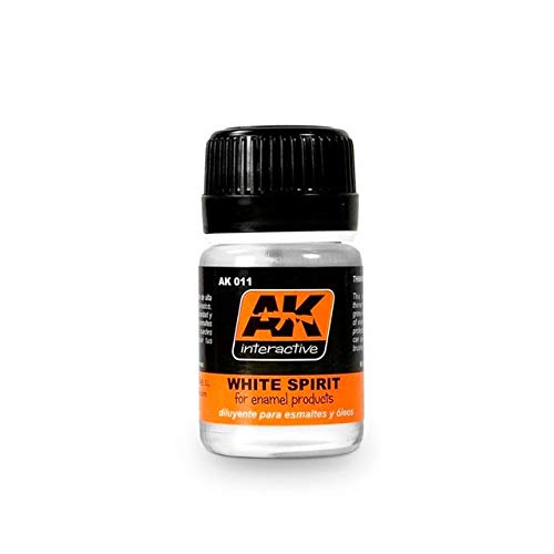 AK-Interactive AK 011, White Spirit - 35 ML / 1.18 Fl.Oz Jar - Model Building Paints and Tools # AK-011