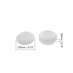 Othmro 10Pcs Plastic Petri Dishes with Lid, 4.72x0.79inch Bioresearch Petri Dish, Round Lab Petri Dishes, Culture Dishes for Culturing Cells Science Projects Seeding Storage Biological Themed Party