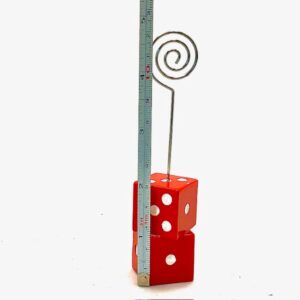 Bunco Dice Table Number Stands - Premium Acrylic Finish Casino Place Card Holders with Number 1, 2, and 3. Perfect for Casino Weddings or Bunco Game Kit Supplies. Small USA business.