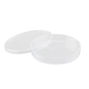 Othmro 10Pcs Plastic Petri Dishes with Lid, 4.72x0.79inch Bioresearch Petri Dish, Round Lab Petri Dishes, Culture Dishes for Culturing Cells Science Projects Seeding Storage Biological Themed Party