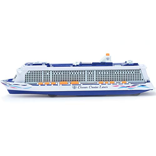 Ocean Cruise Liner Model Diecast Metal Toy Ship with Sound Light Effects 20 cm 8 in