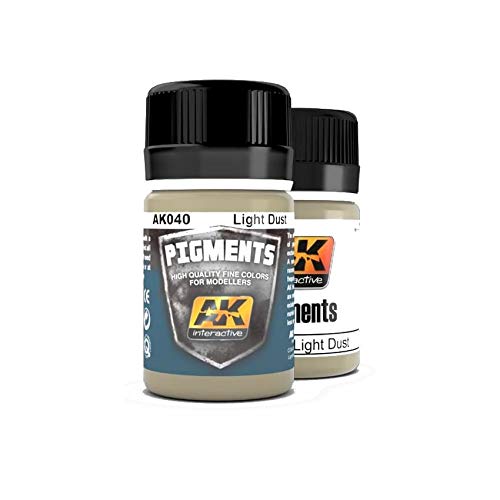 AK-Interactive AK 040, Ligh Dust Pigment - 35 GM / 1.23 Oz Jar - Model Building Paints and Tools # AK-040