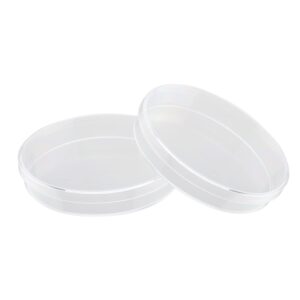 othmro 10pcs plastic petri dishes with lid, 4.72x0.79inch bioresearch petri dish, round lab petri dishes, culture dishes for culturing cells science projects seeding storage biological themed party