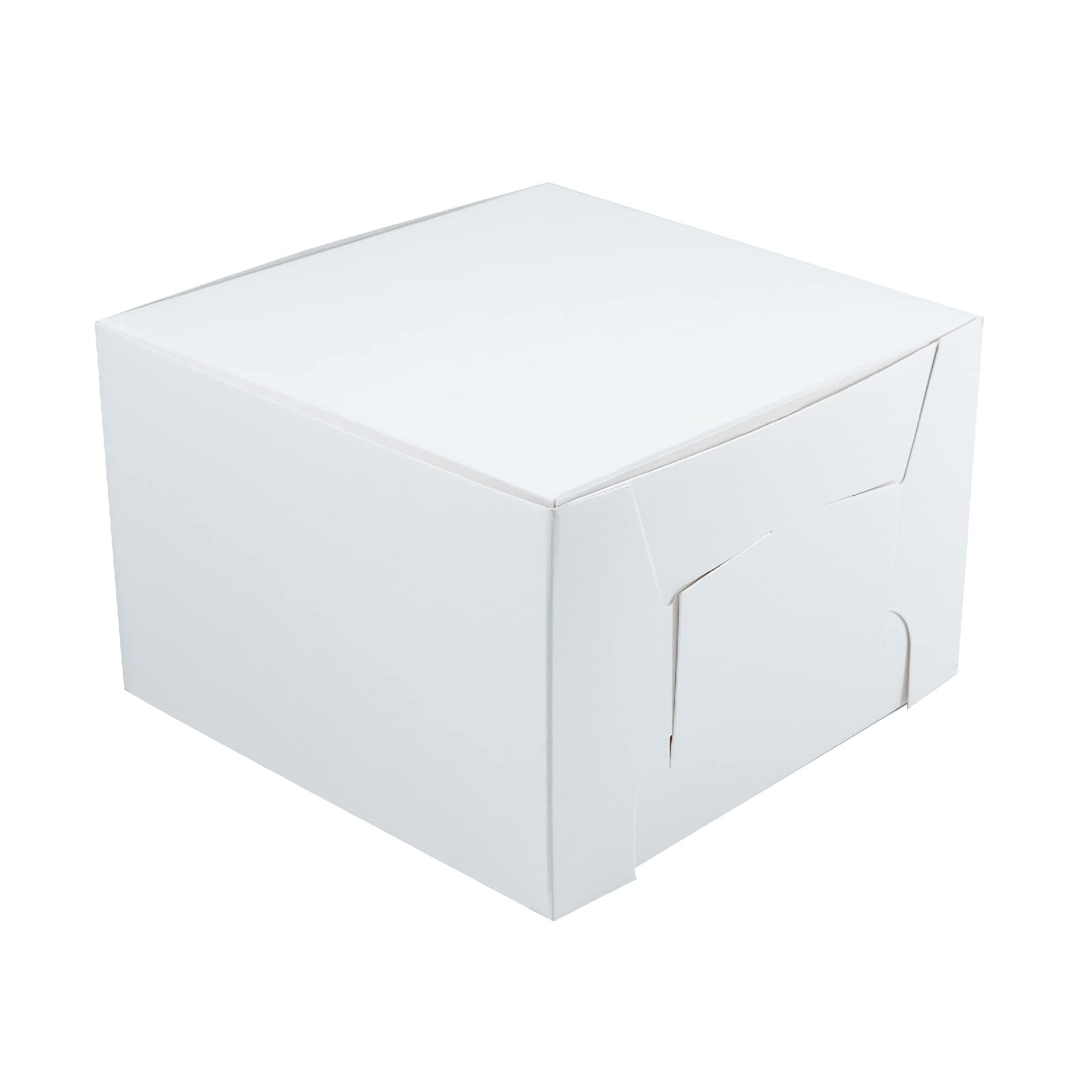 14x14x6 White Cake box, Premium Bakery Boxes, One piece, Perfect for packaging and selling cakes, donuts, cookies, and muffins, Pack of 12