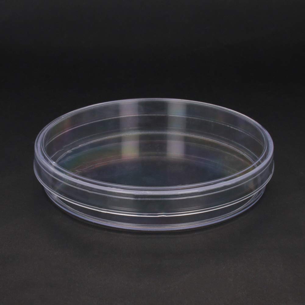 Othmro 10Pcs Plastic Petri Dishes with Lid, 4.72x0.79inch Bioresearch Petri Dish, Round Lab Petri Dishes, Culture Dishes for Culturing Cells Science Projects Seeding Storage Biological Themed Party