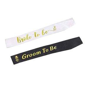 bachelorette party sash - bride and groom to be sash bachelor party sash bridal shower for wedding decorations party supplies