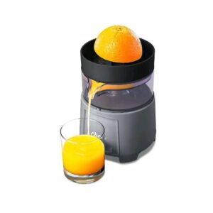 Oster Electric Citrus Juicer, High-Performance Silver 75 Watt Motor Electric Orange Juice Squeezer for Oranges, Lemons, and Limes