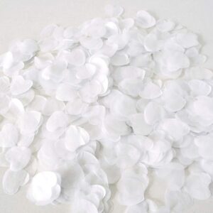 white tissue paper heart confetti 1 inch biodegradable confetti paper for wedding party filled balloon or table decor pack of 4000