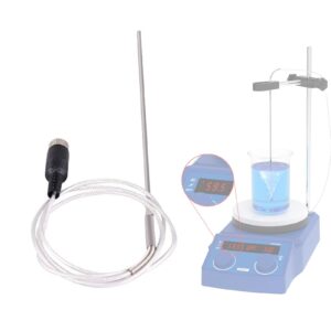 four e's scientific external temperature probe pt1000 for four e's scientific 5 inch led digital magnetic hotplate stirrer (no stirrer included)