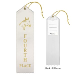 RibbonsNow Horse Show Ribbons 1st - 6th Place - 72 Total Ribbons - 12 Each Place with Card & String