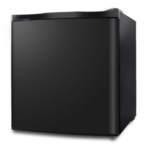 northair upright freezer - 1.1 cu ft with removable shelf - adjustable door hinge and feet - quiet mini freezer - black