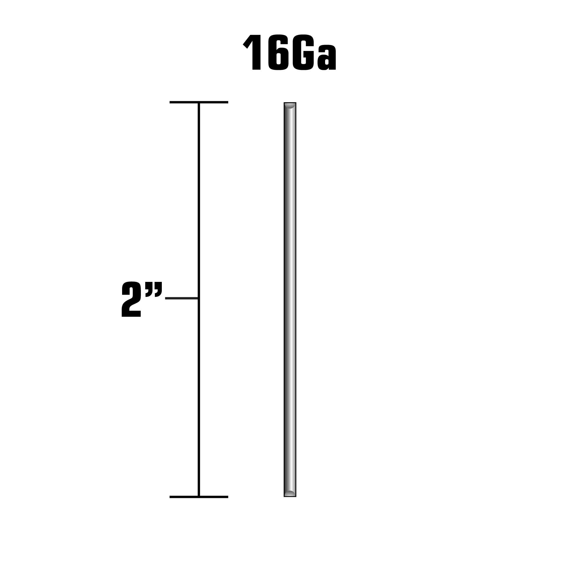 Metabo HPT Finish Nails | 2 Inch x 16 Gauge | Straight | 1,000 Count | 44204SHPT