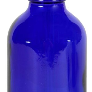 Vivaplex, Cobalt Blue, 4 oz Glass Bottles, with Glass Eye Droppers - 2 pack