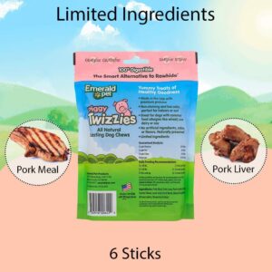 Emerald Pet 3 Bags of Piggy Twizzies, 8 Ounces, Dairy- Soy- Gluten- and Grain-Free Dog Chews3