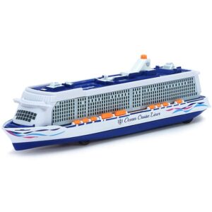 Ocean Cruise Liner Model Diecast Metal Toy Ship with Sound Light Effects 20 cm 8 in