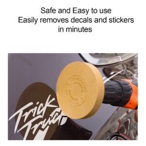 S SATC Decal Eraser Wheel Pin Stripe Removal Tool 1 Pack Adhesive Remover Wheel with Pad & Adapter Graphics Removal Tool Eraser