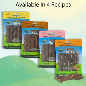 Emerald Pet 3 Bags of Piggy Twizzies, 8 Ounces, Dairy- Soy- Gluten- and Grain-Free Dog Chews3