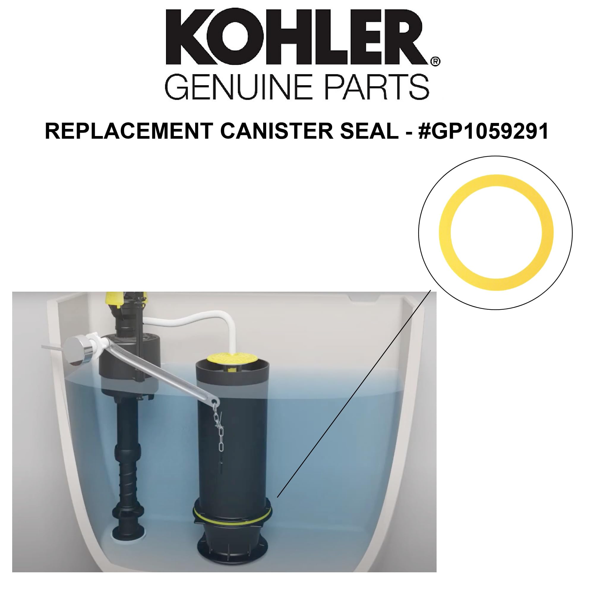 Kohler Genuine Part Gp1059291 Canister Seal - 6 PACK