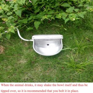 CPROSP Automatic Cow Drinking Water Bowl with GHT 3/4'' Adapter, with Pipe Hose Stainless Steel Pet Supplies G1/2" M20/20mm Thread