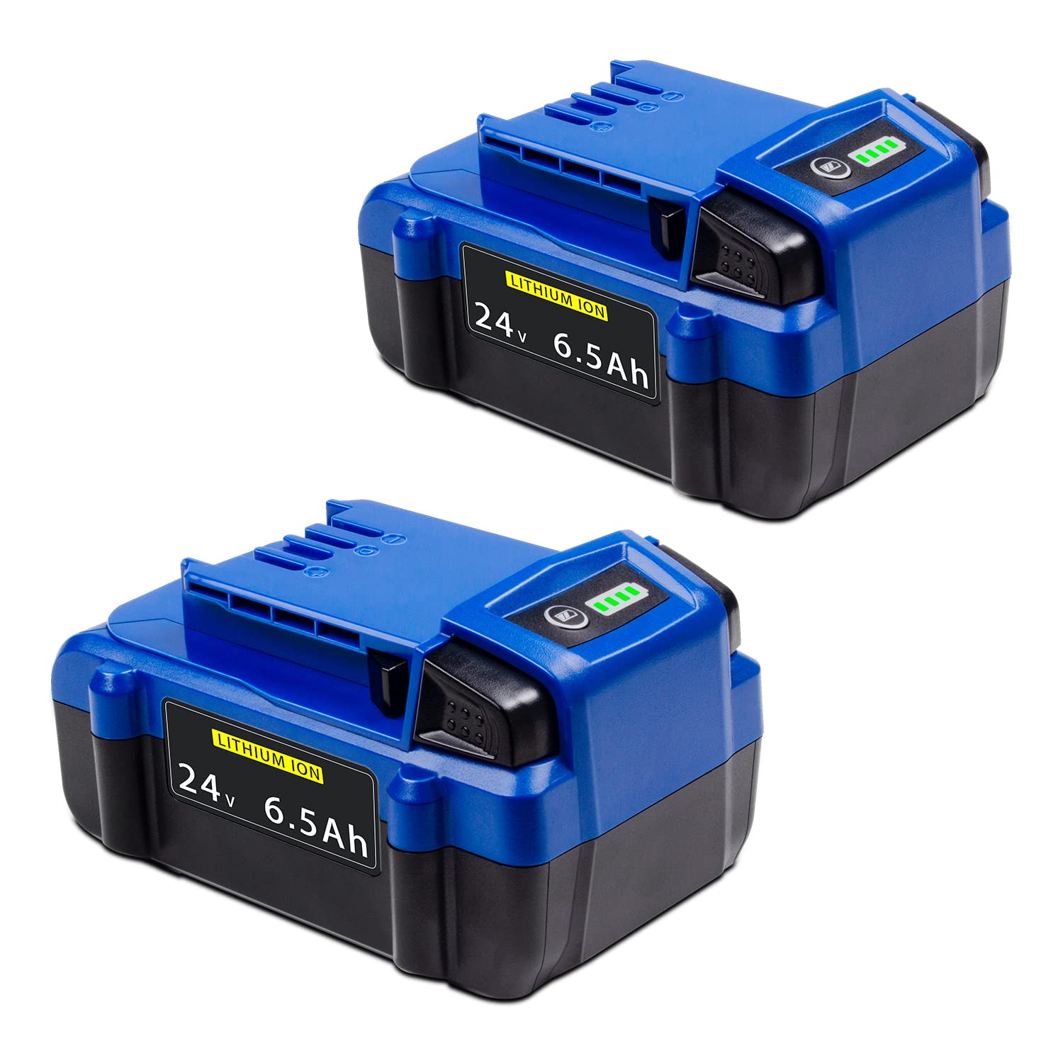 DTK Replacement for Kobalt 24V Battery 6.5Ah Lithium Ion Batteries KB624-03 KB524-03 KB424-03 KB224-03 KB124-03 Compatible with Kobalt 24V Cordless Tool（2Pack）