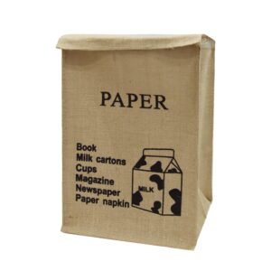 muellery recycle bag sturdy and light waste basket for paper with handles