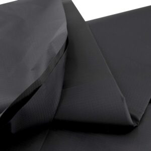 rose flavor nylon ribstop waterproof fabric 1.7oz 70d 58“ by 1 yard(black)