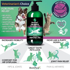 [236,000mg] Organic Hemp Oil for Dogs and Cats - Joint Pain Relief Arthritis Supplement - Natural Support for Separation Relief - Calming Aid Pets Love - from Canadian Crops - 8oz