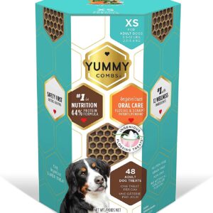 Yummy Combs Dog Dental Treat - Extra Small - Protein Formula - 12oz Carton