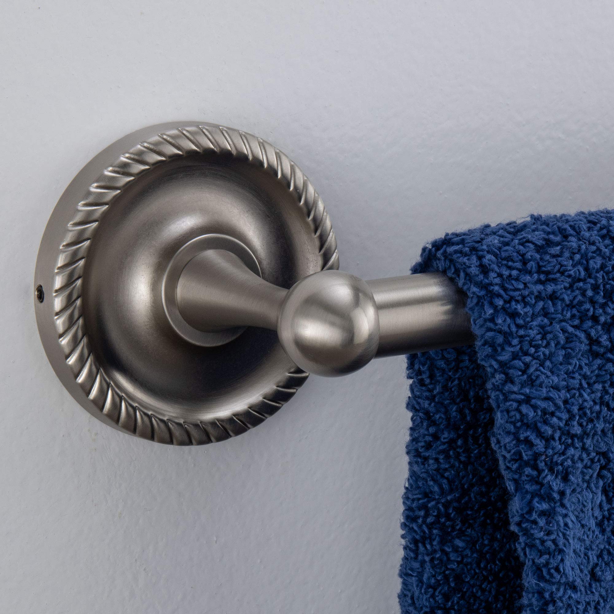 RecPro RV Towel Rack Brushed Nickel and Small Hand Towel Holder | RV Towel Holder | Towel Bar Rail |