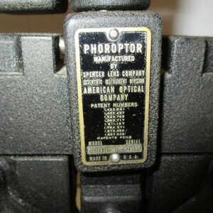 Vintage Americal Optical Professional Phoroptor Model 590MC