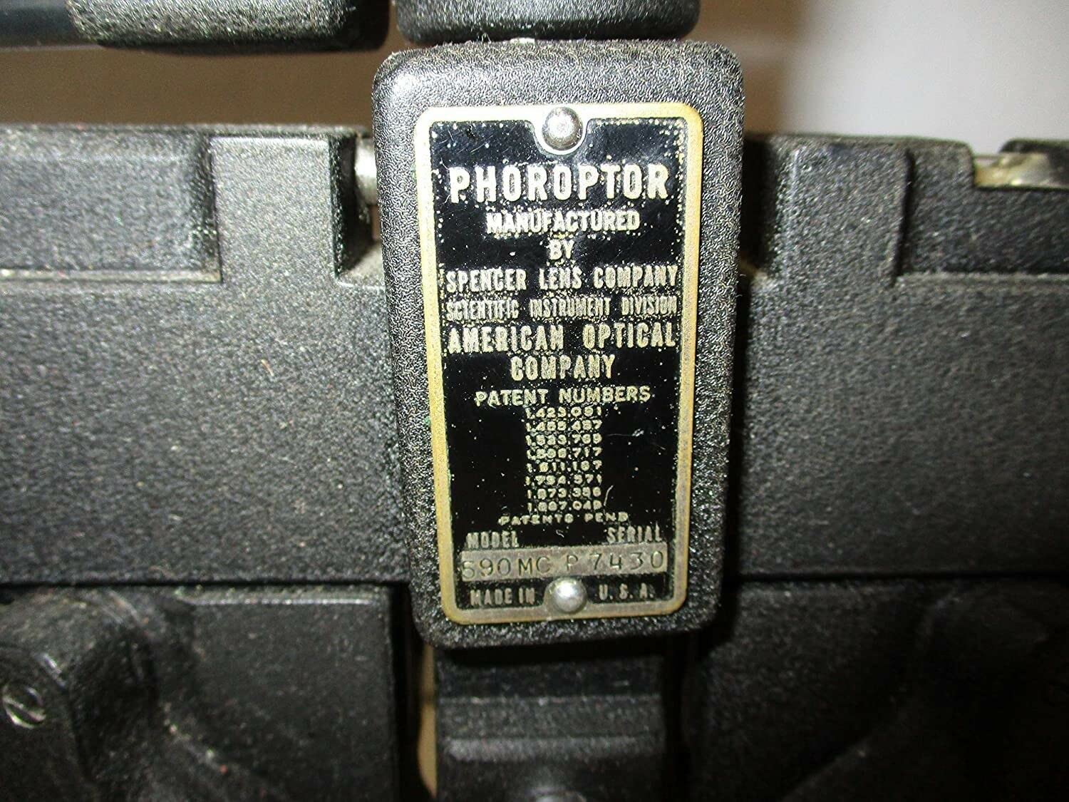 Vintage Americal Optical Professional Phoroptor Model 590MC