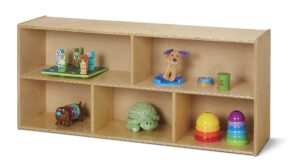 youngtime jonti-craft 7045yt toddler single storage unit shelves - kids classroom storage shelf