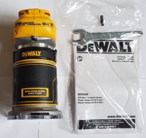 dewalt dcw600br 20v max xr brushless compact lithium-ion 1/4 in. cordless router (tool only) (renewed)