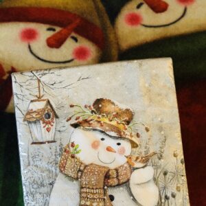 20-ct 13x13 Christmas Napkins with Snowman Napkins Christmas Paper Napkins Christmas Napkins Paper Christmas Cocktail Napkins Thanksgiving Napkins Decorative Decoupage Bird Winter Napkins