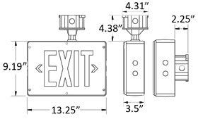 Explosion Proof Exit Sign - Single Sided