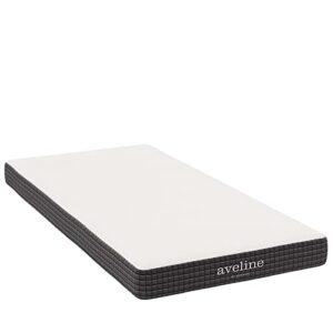 Modway Aveline 6” Gel Infused Memory Mattress with CertiPUR-US Certified Foam Narrow Twin Mattress