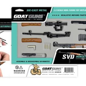 GoatGuns Miniature SVD Dragunov Model | 1:3 Scale Diecast Metal Build Kit