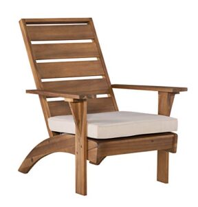 linon home décor caitlyn brown outdoor chair, natrual/white