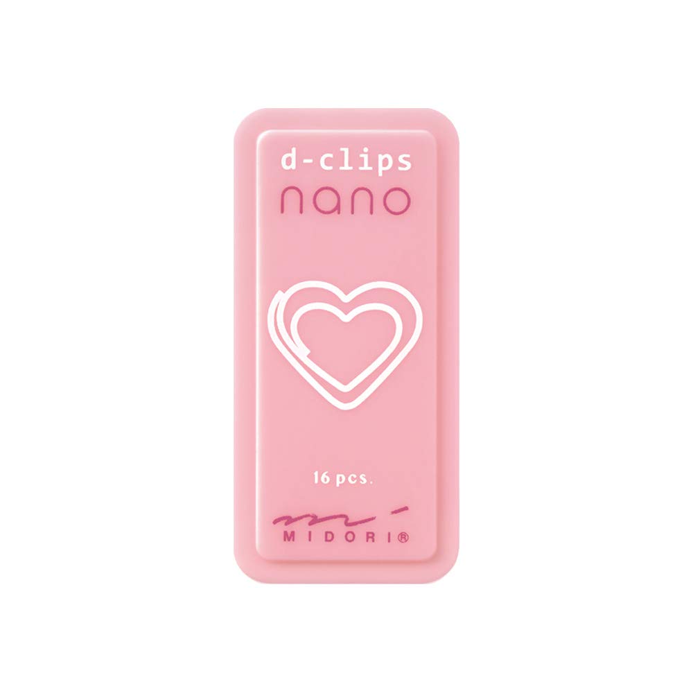 Midori 43383006 Clip Deep Clips Nano Heart Pattern