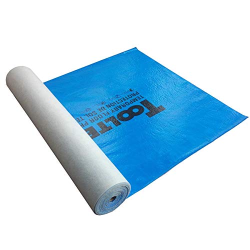 Temporary Floor Protection for Renovation, Painting, Construction - 40" x 45 ft, Covers 150 sqft