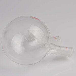 StonyLab Glass 3 Neck Round Bottom Flask RBF, with 24/40 Center and Side Standard Taper Outer Joint (1L)