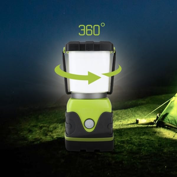 Tahoe Trails LED Camping Lantern, Battery Powered Bright LED Lantern with 1000LM, IPX4 Waterproof Tent Light, Perfect Camping Flashlight for Hiking, Camping, Hurricane, Emergency, Survival Kits, Home