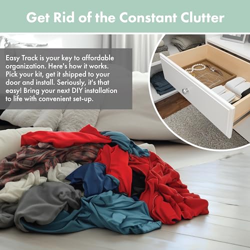 Easy Track Ultimate Corner Wood Kit Closet Organizer, White