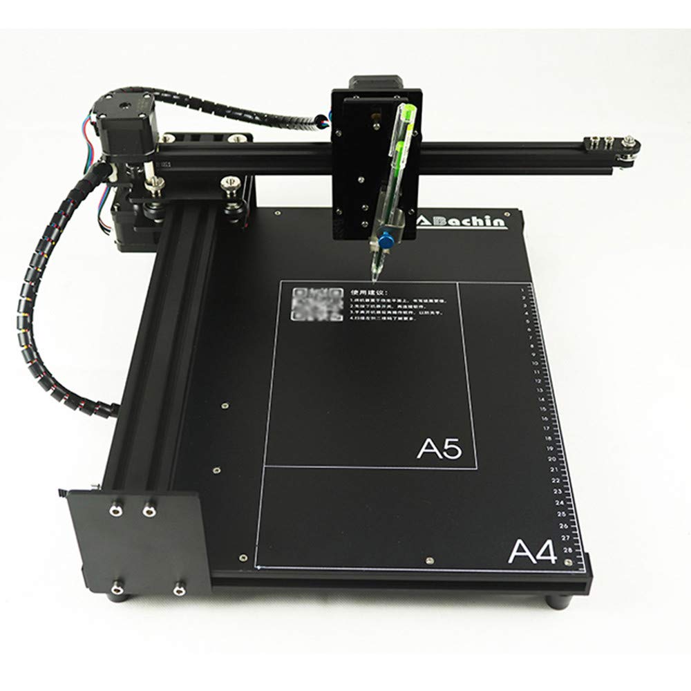 BACHIN CNC Router Drawing Robot Kit Writer XYZ Plotter iDraw Hand Writing Robot Kit Open Source for Maker/Geek, Working Area A4