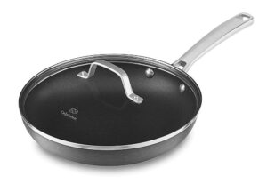 calphalon classic 10-inch omelette fry pan with cover, black