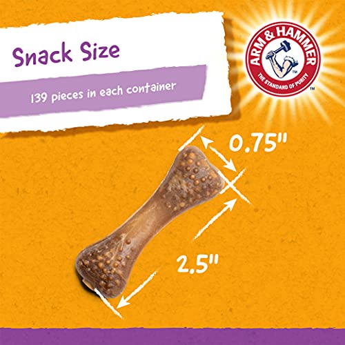 Arm & Hammer for Pets Nubbies Tartar Control Dental Treats for Dogs, Value Pack, 139 Pieces | Dental Chews Fight Bad Dog Breath, Plaque & Tartar | Chicken Flavor