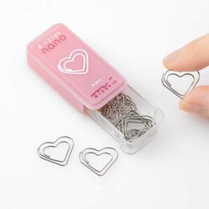 Midori 43383006 Clip Deep Clips Nano Heart Pattern