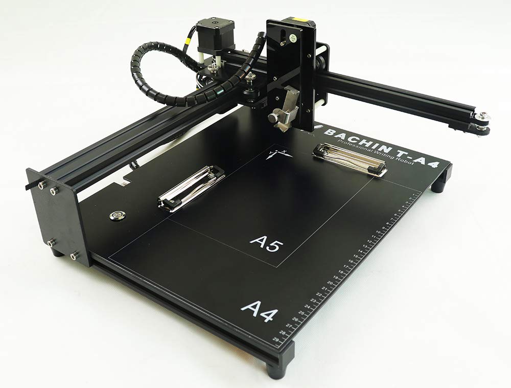 BACHIN CNC Router Drawing Robot Kit Writer XYZ Plotter iDraw Hand Writing Robot Kit Open Source for Maker/Geek, Working Area A4